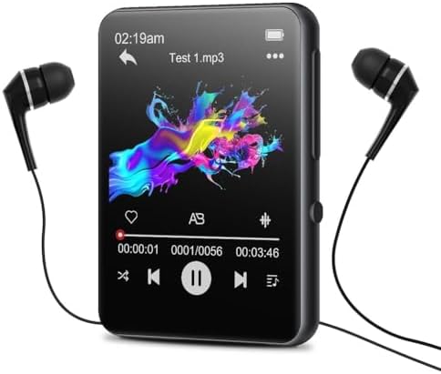 AUDIOCULAR M31 16GB Portable Mp3 Music Player with Bluetooth, 2.4” LCD ...