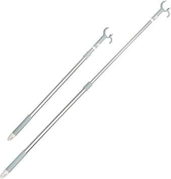 Amazon.com: Long Reach Stick with Hook - Telescoping 45.67" Closet Pole ...