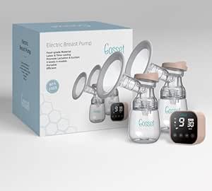 Buy Cosset Double Electric Breast Pump for Feeding Mothers with 4 Phase Pumping and 9 Levels ...