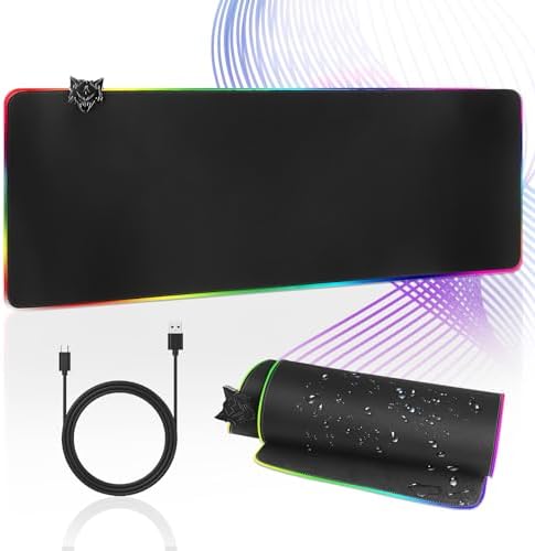 JZMATECH Gaming Mauspad, 800x300mm RGB Mauspad Gaming Mousepad XXL ...