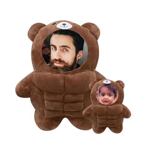 Amazon.com: Personalized Human Face Plush Toys Custom Muscle Pillows ...