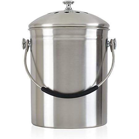 Amazon.com : Gold Star Kitchens - Kitchen Compost Bin - Countertop Pail ...