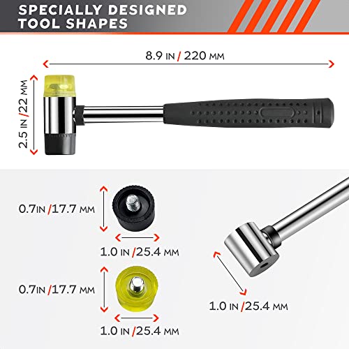 Snapklik.com : Small Rubber Mallet Hammer Tool - 25mm Non Marring ...