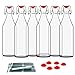 Amazon.com: Otis Classic Swing Top Glass Bottles - Set of 6, 16oz w ...