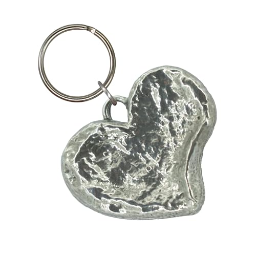 Amazon.com: Solid Heart Keychain, G147KC, 1 3/4 Inch, Pewter, 100% ...
