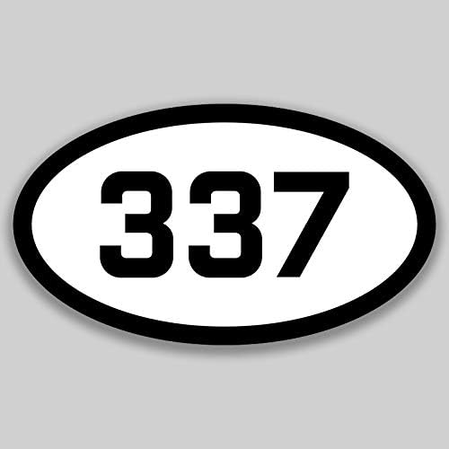 Amazon.com: DHDM 337 Area Code Sticker Louisiana Lafayette Lake Charles ...