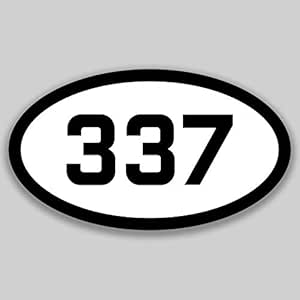 Amazon.com: DHDM 337 Area Code Sticker Louisiana Lafayette Lake Charles ...
