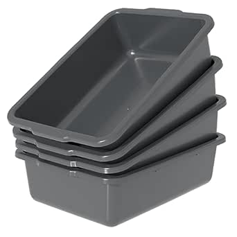 Amazon.com: Qqbine 35 Quart Commercial Bus Tubs, Plastic Bus Box Dish ...
