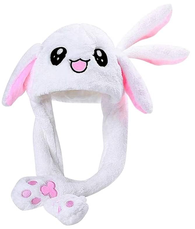 Buy Krisus Plush Rabbit Hat, Ear Moving Jumping Hat, Funny Led Glowing ...