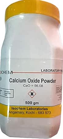 ISOCHEM Calcium Oxide Powder (500GM) Assay 98% Min : Amazon.in ...