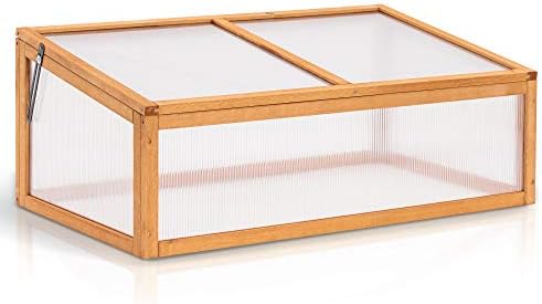 Amazon.com : MCombo Cold Frame Greenhouse, Portable Wooden Greenhouse ...