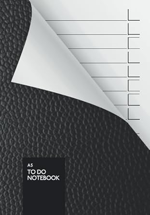 A5 To Do Notebook: Checkbox Journal | 110 Pages | DIN A5 | Leather Look ...