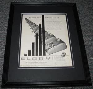 Amazon.com: Clary Adding Machines ORIGINAL 1947 Framed Advertisement ...