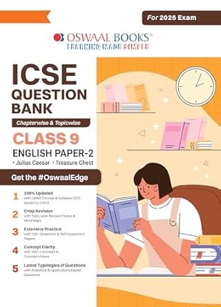 Oswaal ICSE Question Bank SOLVED PAPERS | Class 9 | English-II | For ...