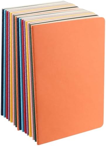 PINGEUI 16 Pack A5 Lined Notebook Multipack, A5 Notebook 60 Pages Kraft ...