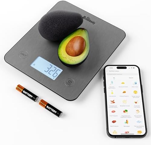Bisonbody Digital Food Kitchen Scale with Smart App – Large Kitchen ...