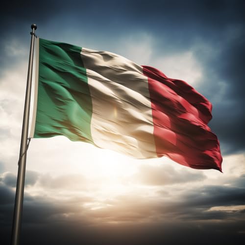 Large Italy Flag for Outdoor 225 x 150 cm, Reinforced Balcony Flag with ...