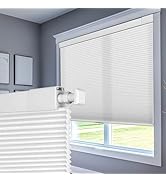 Amazon.com: Boolegon No Drill No Tools Cellular Shades Top Down Bottom Up Honeycomb Blinds ...
