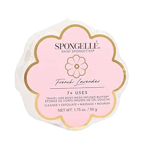 SPONGELLÉ French Lavender Makeup Sponge Flower Shape White Synthetic ...