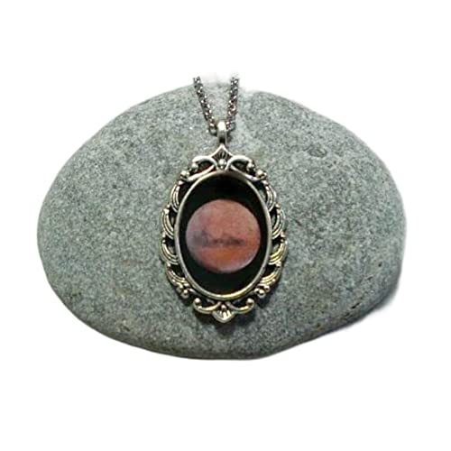 Amazon.com: Mars Pendant Necklace Planet Silvertone : Handmade Products