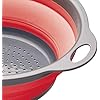 KitchenCraft CWGCOLRED Colourworks 2.8 L Collapsible Colander, 24 cm ...