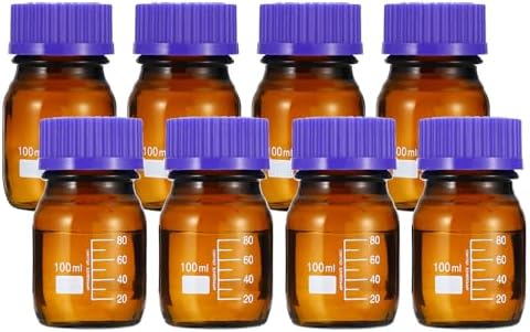 Amazon.com: Irenare 8 Pieces Media Storage Bottles Borosilicate Storage ...