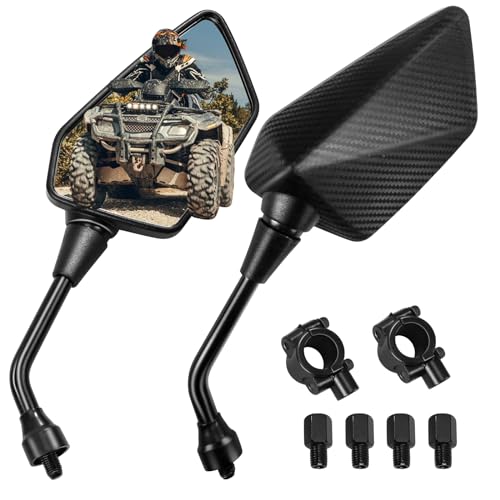 Snapklik.com : ATV Side Mirrors,2024 Upgraded Packaging Side Rearview ...