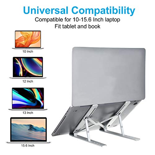 Laptop Stand, Laptop Holder Riser Computer Tablet Stand, Aluminum ...