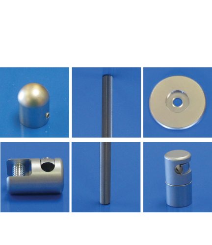 Wall Mounted Rod Display Kit for Posters and Signage: Fastening ...