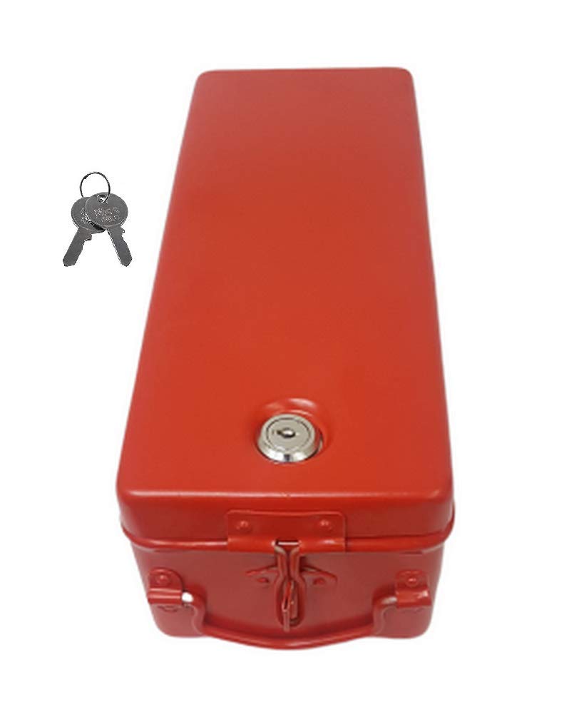 Jayco Aluminium Locker Box/Jewel Box for Bank Locker (Red, 12" Long, 30 ...