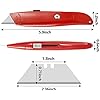 DIYSELF 2Pack Utility Knife Box Cutter Retractable Razor Blade Heavy ...