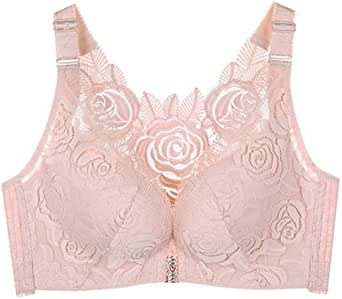 Floral Secrets Comfort Rose Bra,Floral Lace Front Closeure Comfy Push ...
