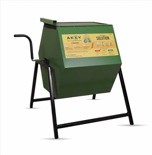 AKXY Home Composting Machine (Mild Steel, Powder Coated) Green, 30 ...