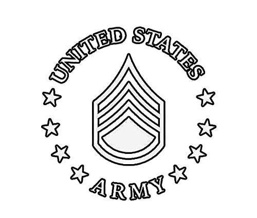 Buy ION Graphics E-6 Staff Sergeant US Army Rank Sticker Die Cut Decal ...