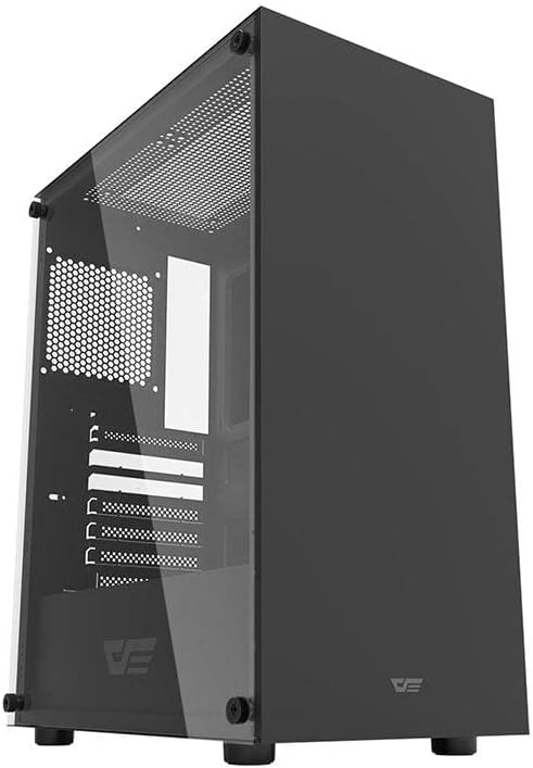 Aigo DarkFlash DK100 Gamer Enclosure, Mid-Tower, Glass Side, Black ...