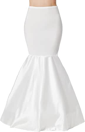 BEAUTELICATE Women 1 Hoop Mermaid Petticoat Fishtail Underskirt Trumpet ...