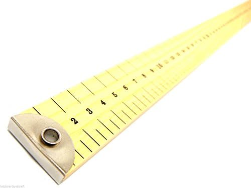 Wooden Rule 1 Meter Yard Stick Ruler Imperial & Metric Measurements mm ...