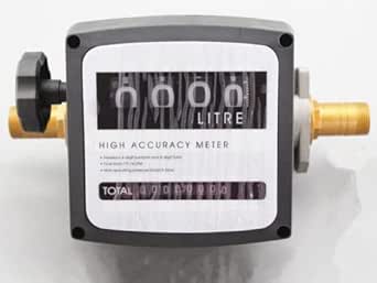 4 Digital Diesel Fuel Oil Flow Meter Counter High Accuracy 1% : Amazon ...