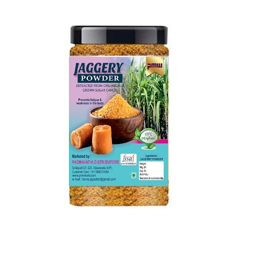 Pmw - Natural Jaggery/Gur/Shakkar Powder - Jar Pack - Organic, Chemical ...