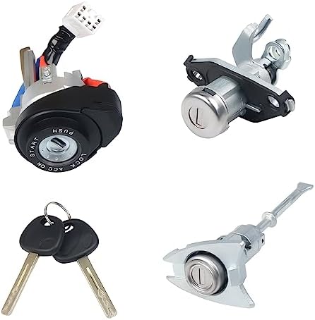 Amazon.com: Dasbecan Ignition Switch Door Lock Cylinder with 2 Keys ...