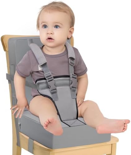 Amazon.com : Booster Seat for Kitchen Chair at Table - Toddler Harness ...