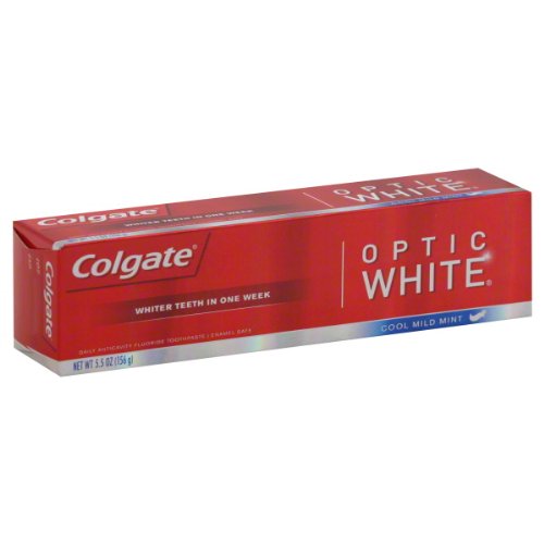 Amazon.com : Colgate Optic White Toothpaste, Cool Mild Mint, 5.5 Ounce ...