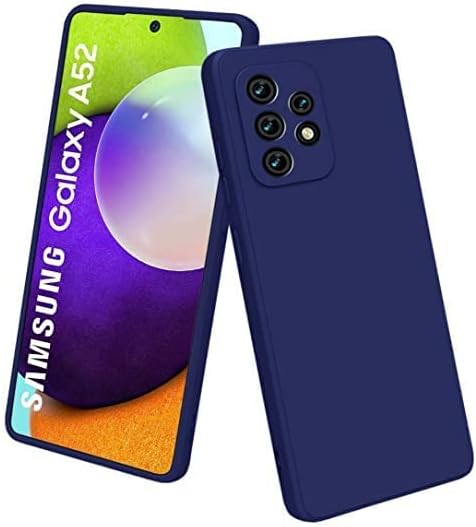 TRUEUPGRADE Liquid Silicone Designed Case Cover for Samsung Galaxy A52 / A52S 5G | Microfiber ...