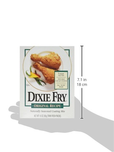 Dixie Fry 10-Ounce Original Recipe Coating Mix for Fried Chicken, Pork ...