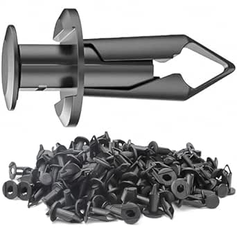 Amazon.com: 100Pcs 8mm UTV Nylon Fender Body Rivets Compatible with ...