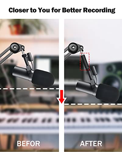 Snapklik.com : Boseen Mic Stand Extension Tube, 4 Pieces Microphone ...