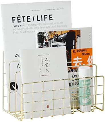 Amazon.com : JIARI Decorative Book Organizer Magazine Holder Mail ...