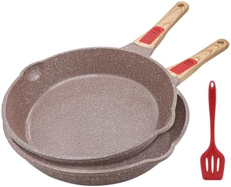 Non-Stick Frying Pan Set with Lids | Extra Deep Ceramic - 28cm & 30cm ...