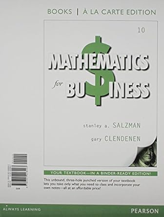 Mathematics for Business, Books a la Carte Edition Plus New Mylab Math ...