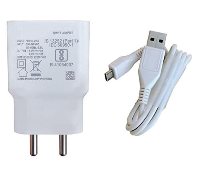 Original 18 W Mobile Fast Charger 2.4Amp Compatible for Samsung Galaxy ...